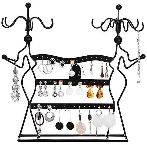 Designový stojan na šperky, ve dvou barvách, kovový
