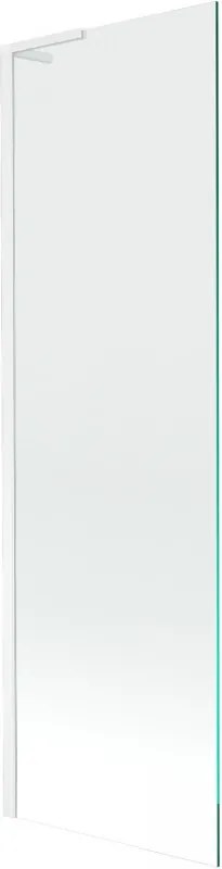 Mexen Next L, 1-křídlová vanová zástěna 60 x 150 cm, 6mm čiré sklo, bílý profil, 895-060-000-03-00-20