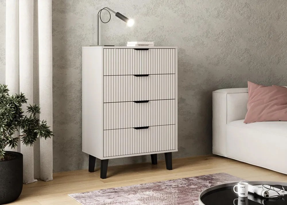 Komoda SCANDI 4S SLIM kašmír