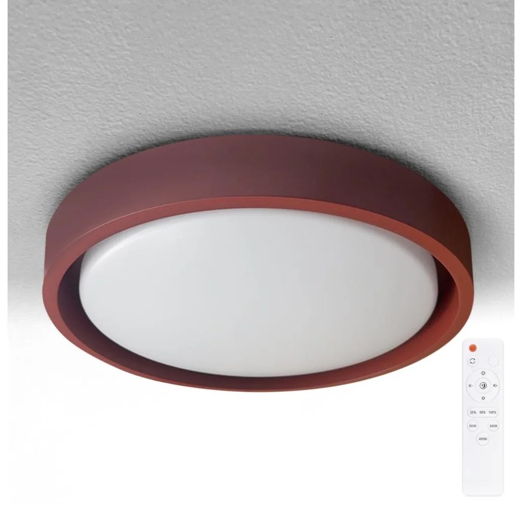 Brilagi -LED Stmív. svítidlo MATTEO LED/48W/230V 3000-6500K pr. 41 cm červená+DO
