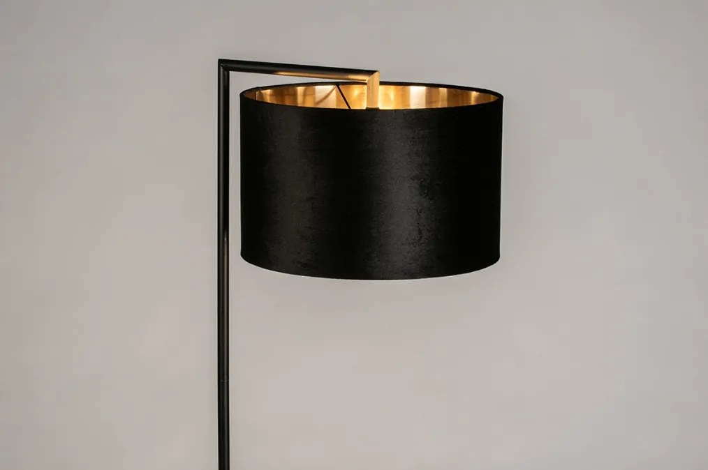 Stojací designová lampa Pallas Black and Gold