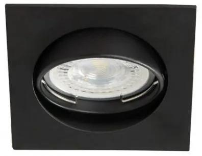 Podhledové výklopné bodové osvětlení DENY, 1xGX5,3, 50W, 81x81mm, hranaté, černé Lumines DENY