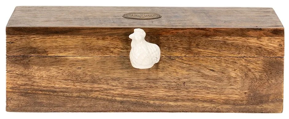 Dřevěná krabička na čajové pytlíky Chick Bei - 31*13*10 cm