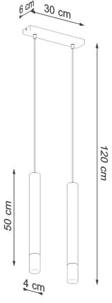 Sollux SL.0958 - Lustr na lanku VIZIER 2xG9/40W/230V bílá