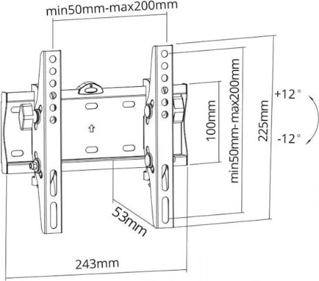 Kruger&Matz KM1300, 23"- 42" držák TV