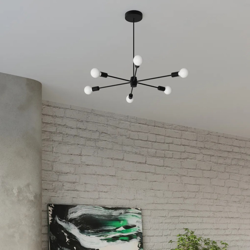 Sollux Lighting Lustr LANGO 5 černý