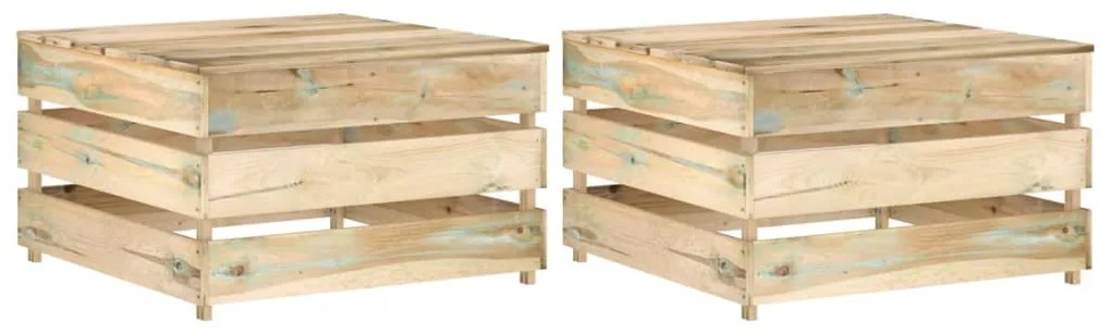 316203 vidaXL Zahradní stolky z palet 2 ks impregnované borové dřevo
