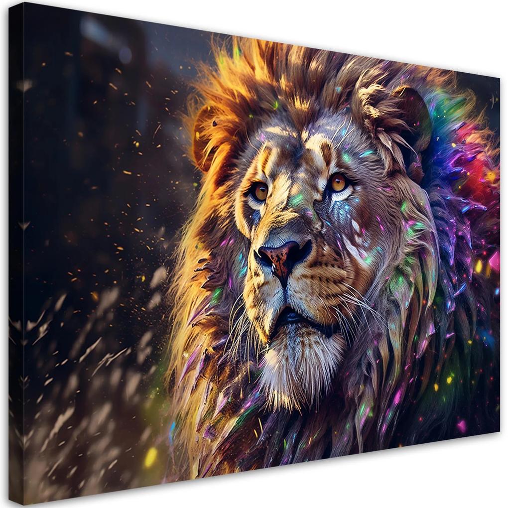 Gario Obraz na plátně Silný lev Rozměry: 60 x 40 cm
