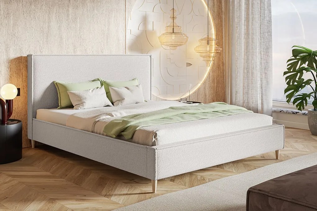Čalouněná postel Wilson 180x200 cm Barva: Šedá - Jasmine 90