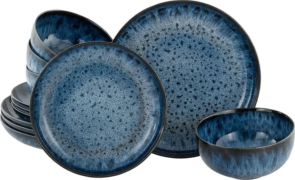 XXXLutz JÍDELNÍ SOUPRAVA Allround Magic Blue 12dílné Creatable - Online Only nádobí - 007768072503