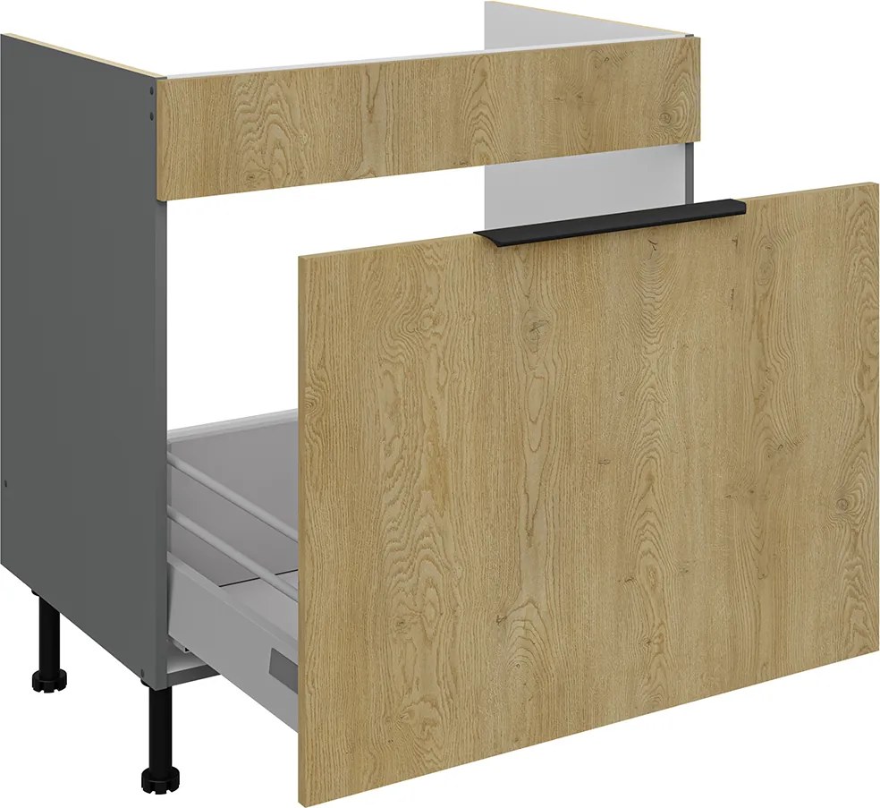CREMONA ac | dolní skříňka 80 ZL 1S dřezová | 80 cm | PREMIUM BOX | antracit/cremona