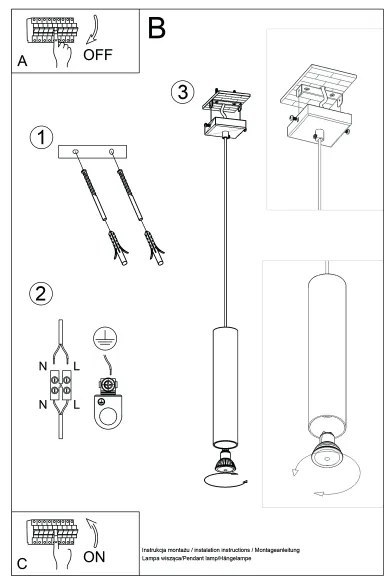Sollux SL.1484 - Lustr na lanku LAGOS 1xGU10/10W/230V zelená