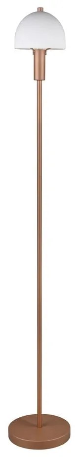 Stojací lampa v bronzové barvě se skleněným stínidlem (výška 120 cm) Glenn – Reality