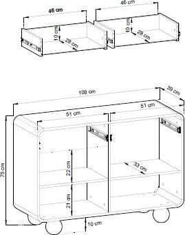 Piaski Komoda ALBION KSZ108