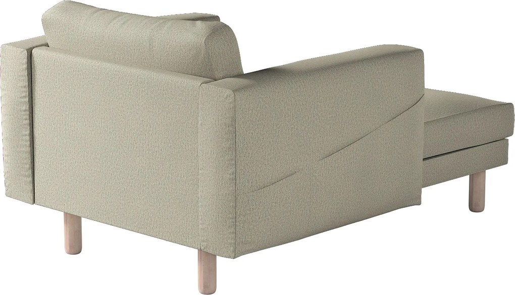 Potah na IKEA Norsborg šezlong s loketními opěrkami barva béžová látka pletený vzor