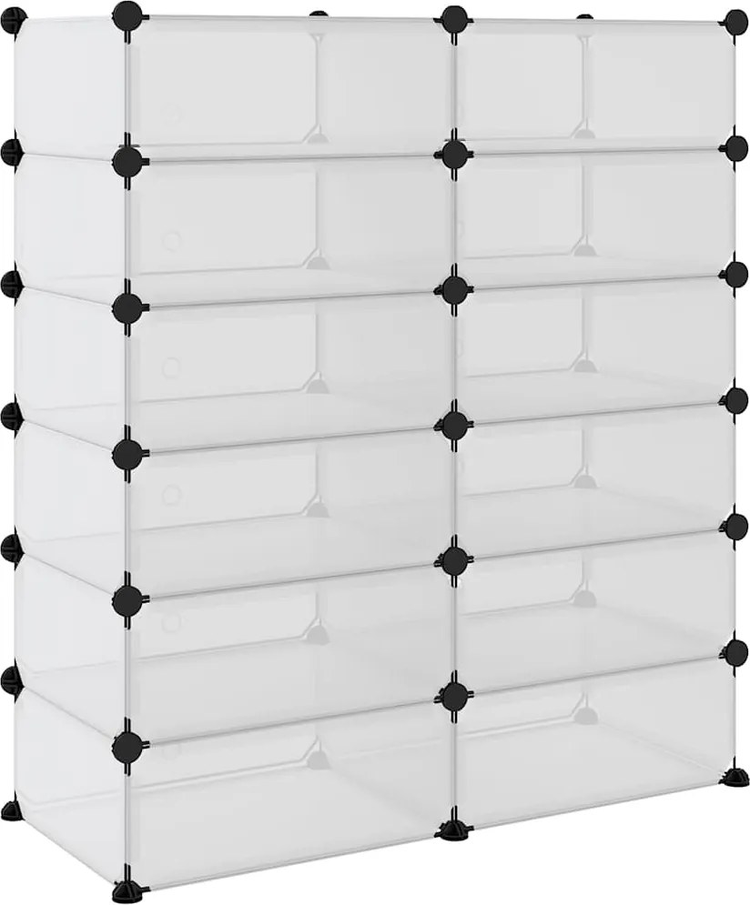 Botník průhledný 94,5 x 36,5 x 106 cm PP 340564
