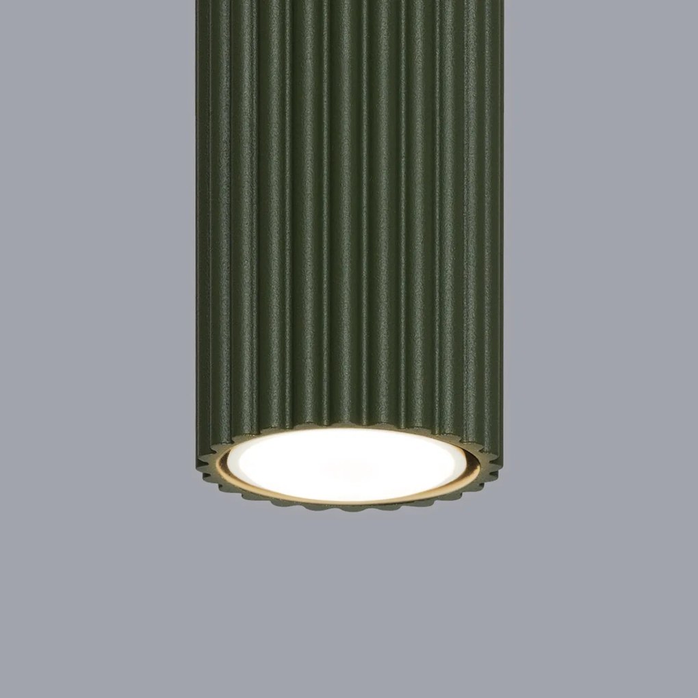 Sollux Lighting Stropní svítidlo KARBON 60 olivově zelené