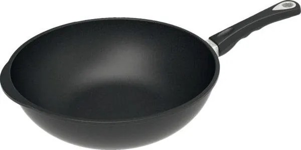 Wok amt gastroguss litinová pánev wok 32 cm, vhodná na indukci