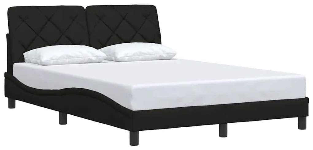 Rám postele bez matrace černý 120 x 200 cm textil 3310589