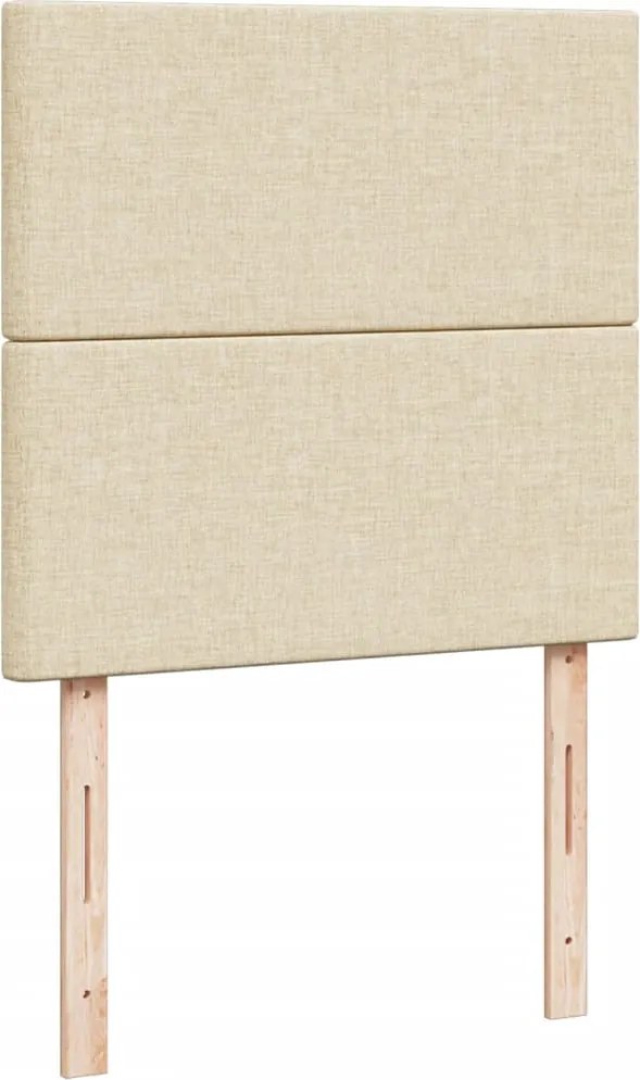 Box spring postel s matrací krémová 100 x 200 cm textil 3292697