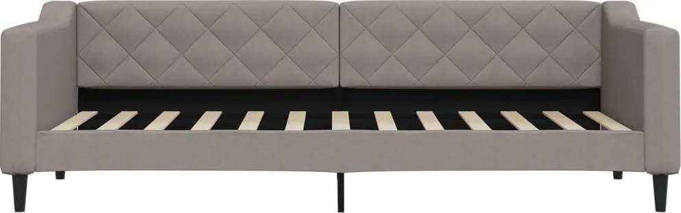 Válenda s matrací taupe 80 x 200 cm textil 3197406