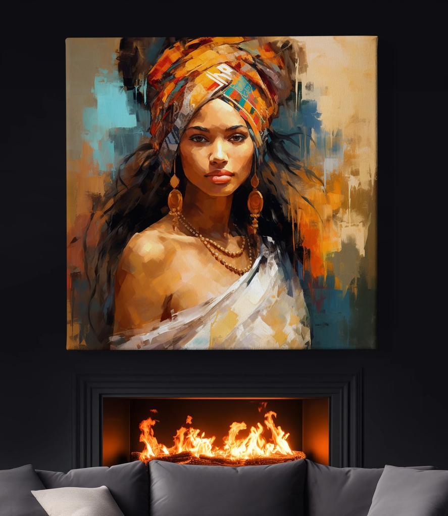 Obraz na plátně - Marocká žena Ngozi FeelHappy.cz Velikost obrazu: 100 x 100 cm