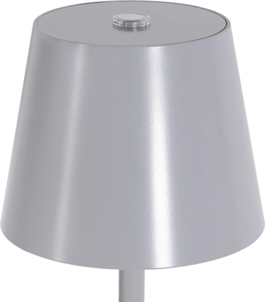 Toolight Toolight, dotyková LED noční stolní lampa 5W, 3 barvy světla, USB napájení, APP1369-T GREY, šedá, OSW-08631