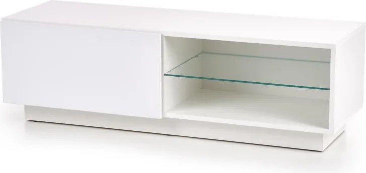 RTV stolek LIVO 120 bílá lesk (38 x 120) cm