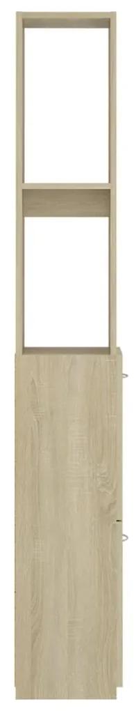Koupelnová skříňka Stert - dřevotříska - 25 x 25 x 170 cm | dub sonoma