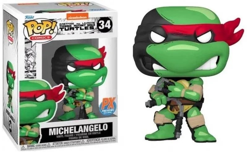 Figurka funko pop! teenage mutant ninja turtles michelangelo px exclusive 34