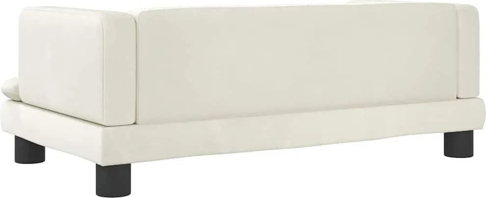 Pelíšek pro psy krémový 80 x 45 x 30 cm samet 171900