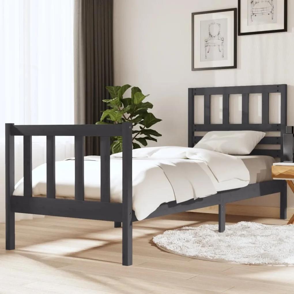 vidaXL Rám postele 75 x 190 cm Small Single masivní dřevo [3101116] Barva: Přírodní