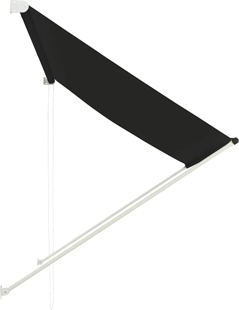 Zatahovací markýza antracitová 200 x 150 cm 143759
