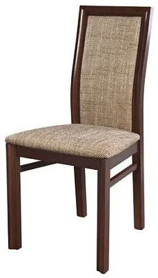 Jídelní čalouněná židle Rodez, masiv, dub wenge bronzový