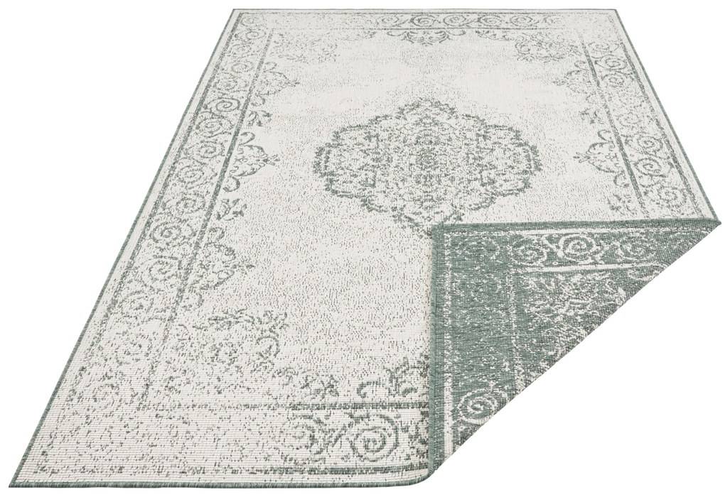 Hanse Home, Kusový koberec Twin Supreme 103869 Cebu Green/Cream – na ven i na doma, 200x290, zelená, chodba / předsíň