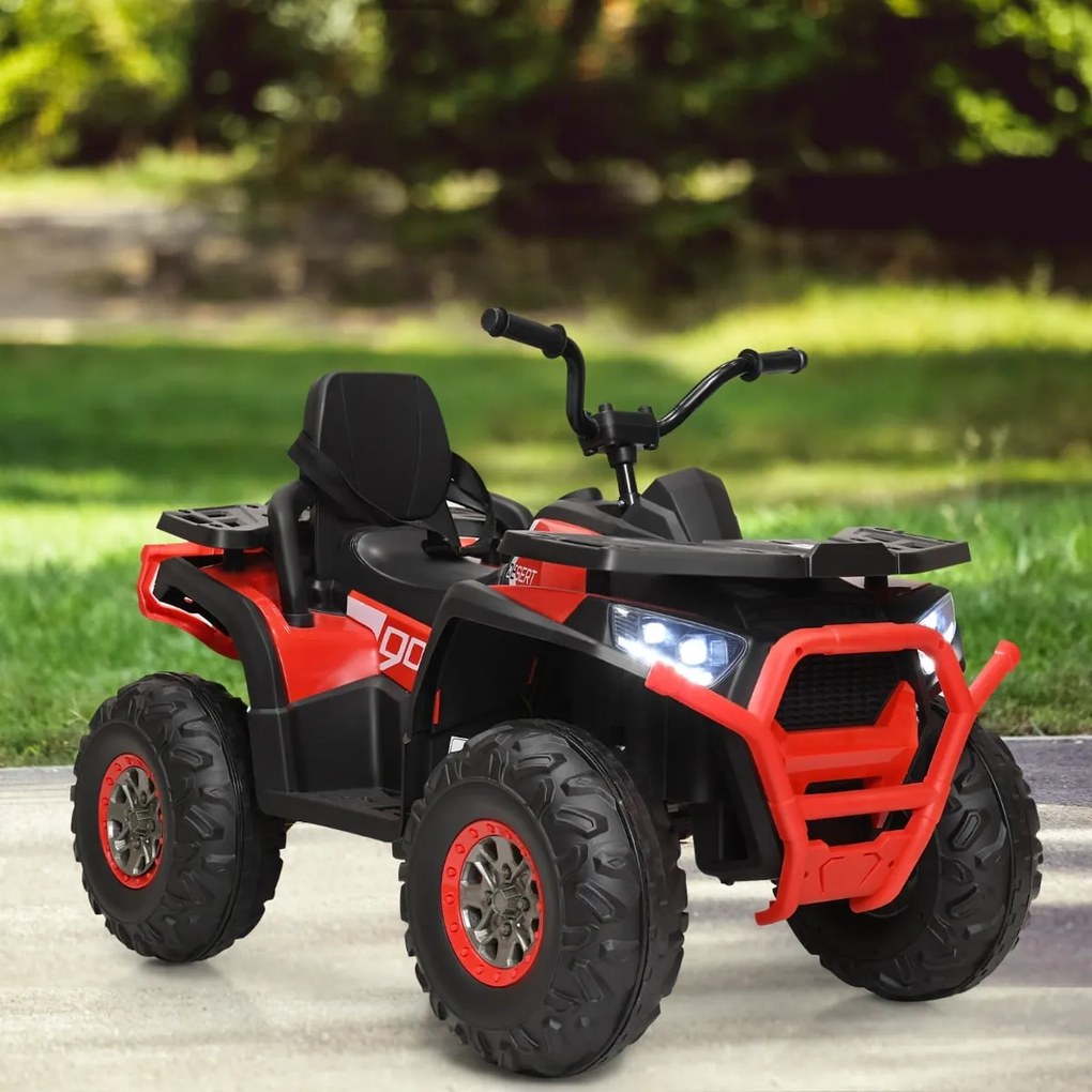 Costway 12 V elektrická dětská čtyřkolka se světlomety 4 kola dětské auto