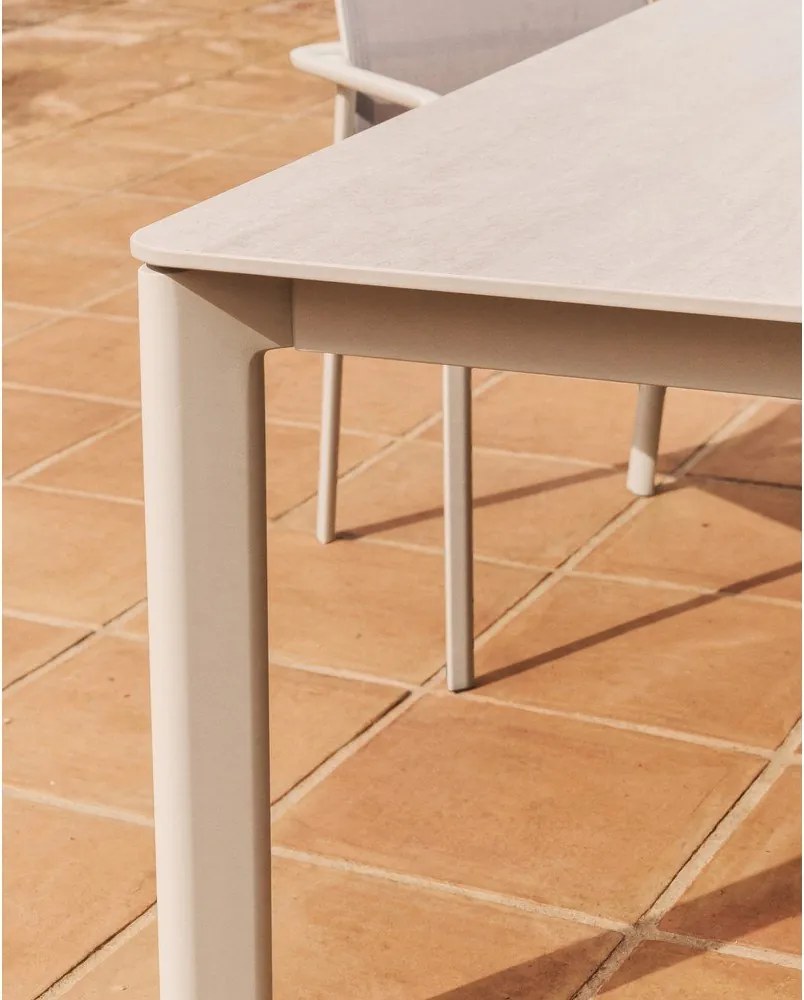 Zahradní jídelní stůl s deskou z kamene 80x140 cm Anafi – Kave Home