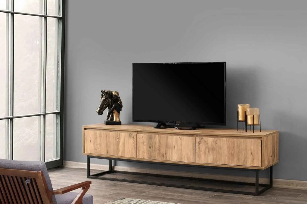 Designový TV stolek Olesia 180 cm borovice