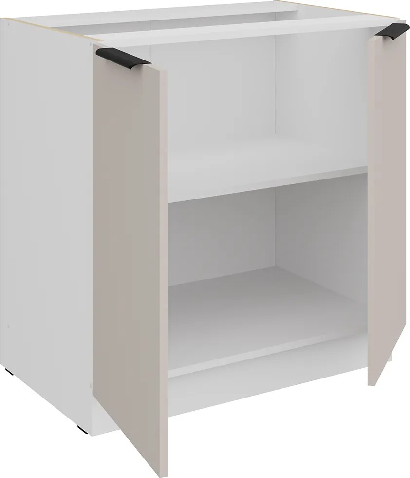 COMO | dolní skříňka 80 D 2F policová | 80 cm | bílá/kašmír