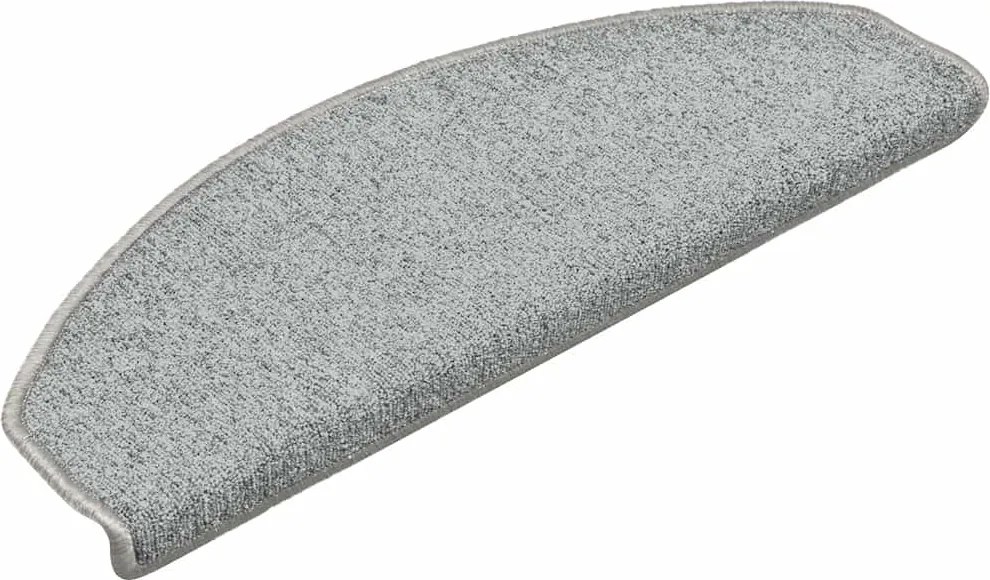 Schodové rohože 30 ks 65 x 24 x 4 cm světle šedé, půlkulaté, velké 3365762