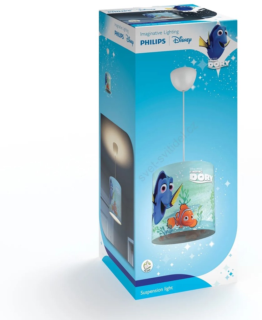 Philips Philips 71751/90/16 - Dětský lustr DISNEY FINDING DORY 1xE27/23W/230V P1358