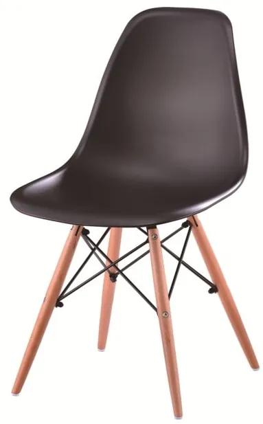 Židle, černá + buk, PC-015, CINKLA 2 NEW