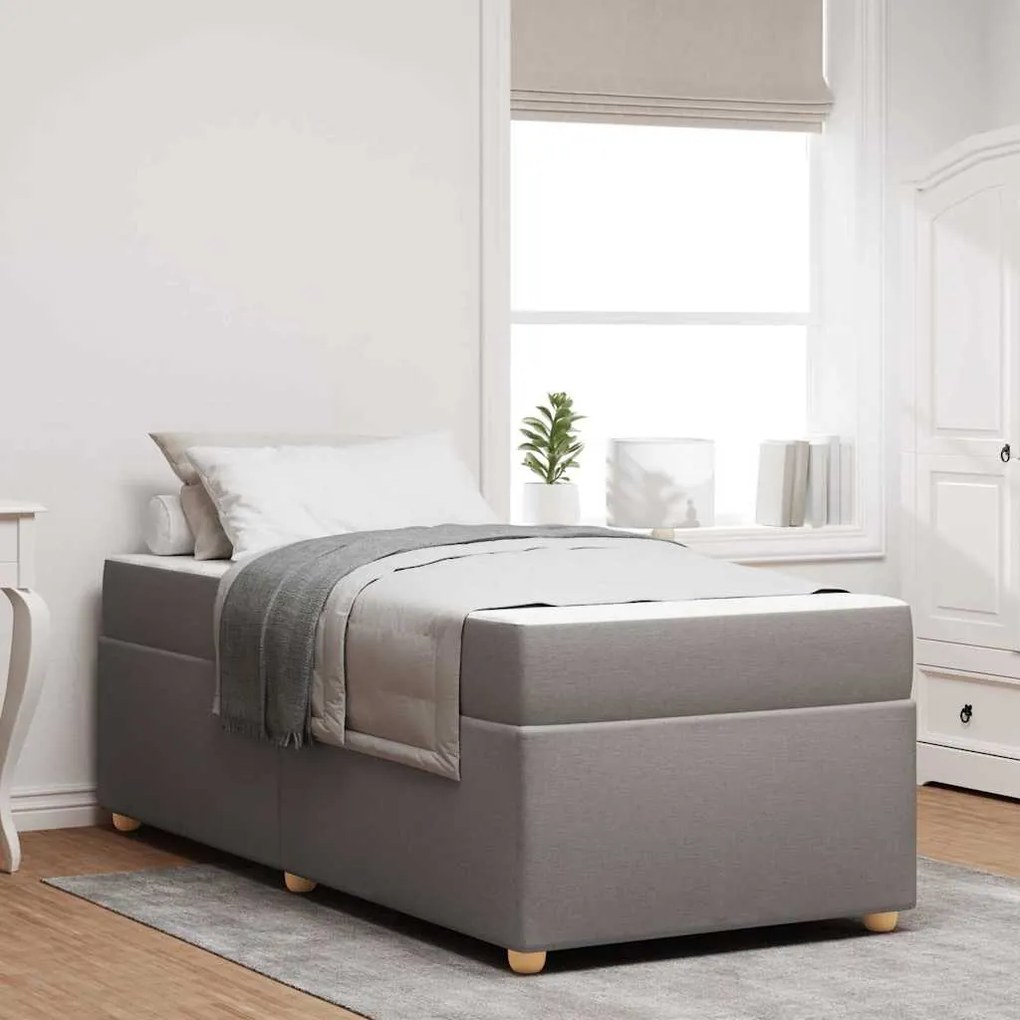 Rám postele Taupe 100 x 200 cm textil 3399339