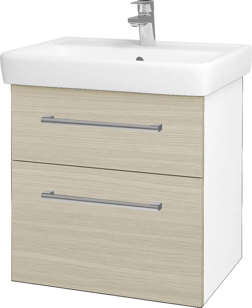 Dřevojas Koupelnová skříň Q MAX SZZ2 60 Varianta: N08 Cosmo / Úchytka T04 / N08 Cosmo