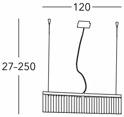 Kolarz 314.87.3 - Křišťálový lustr na lanku PRISMA 7xG9/25W/230V 24K zlato