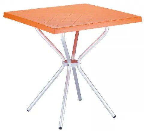 Zahradní stůl DS197934,  oranžový ~ v72 x 70 x70 cm