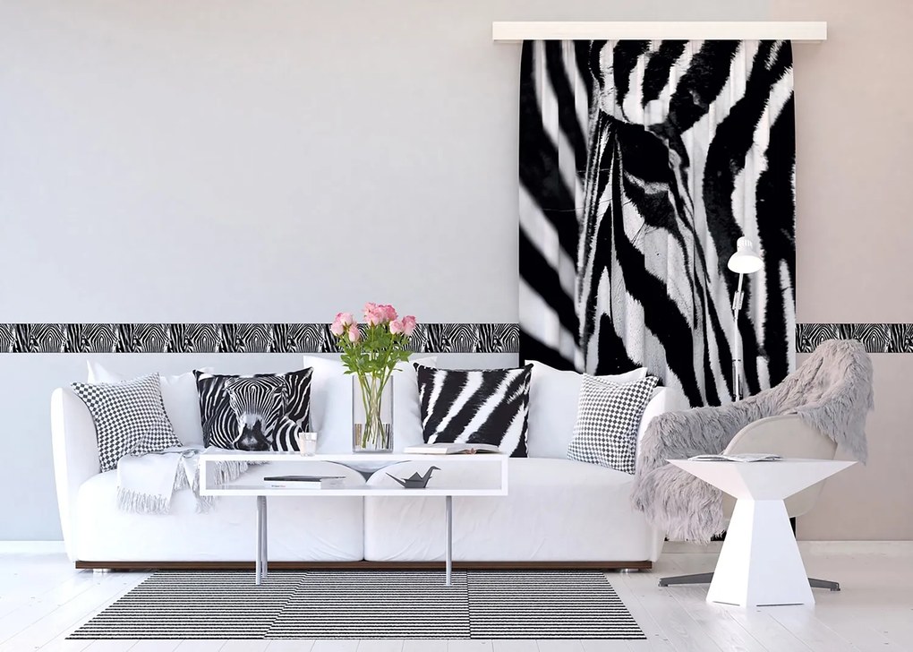 Samolepící bordura na zeď Zebra | 5 m x 13.8 cm | DWB8205