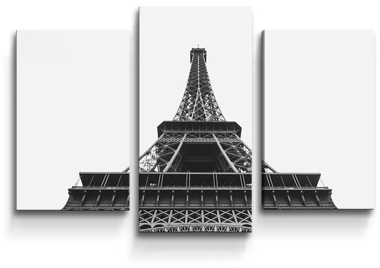 Sablio Obraz - 3-dílný Eiffel Tower 4 - 75x50 cm