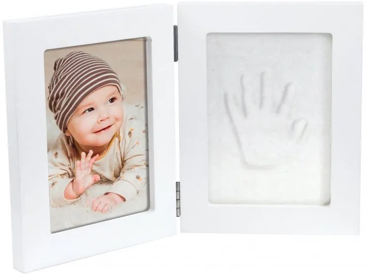 Sada na otisky happy hands double frame white small