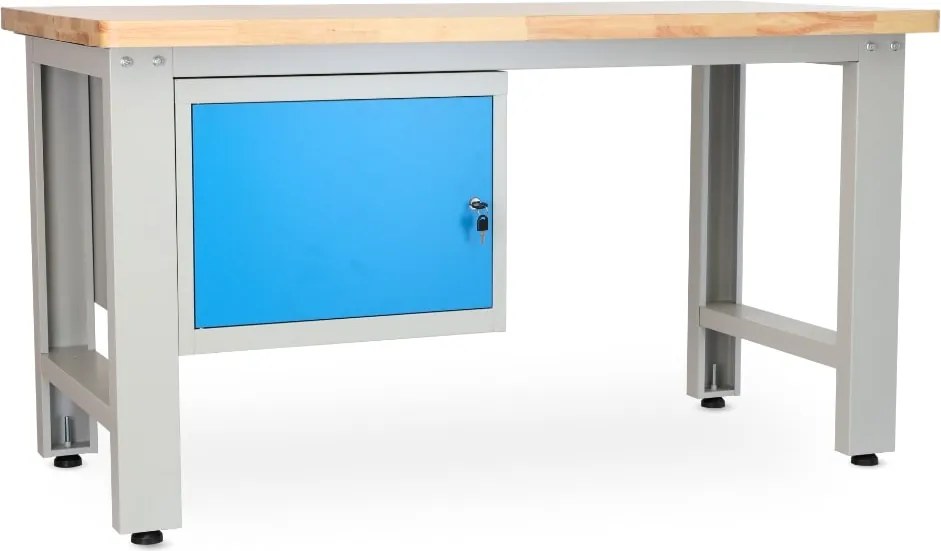 Dílenský stůl Solid OAK-10, 150 cm, závěsný box, dub